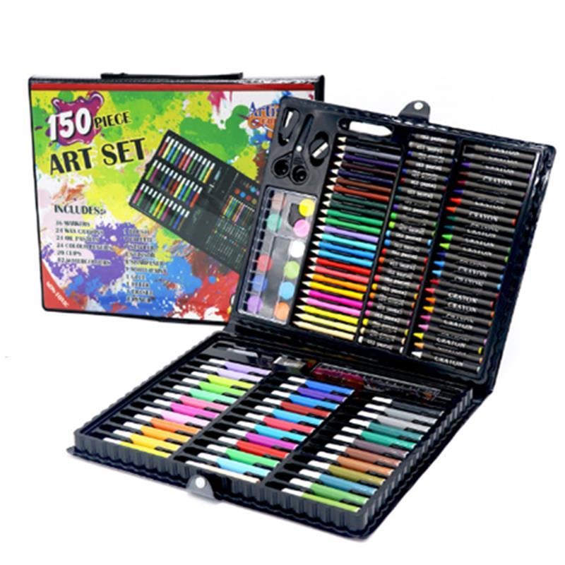 150pcs Children Colors Pencil Drawing Artist Kit Painting Ar