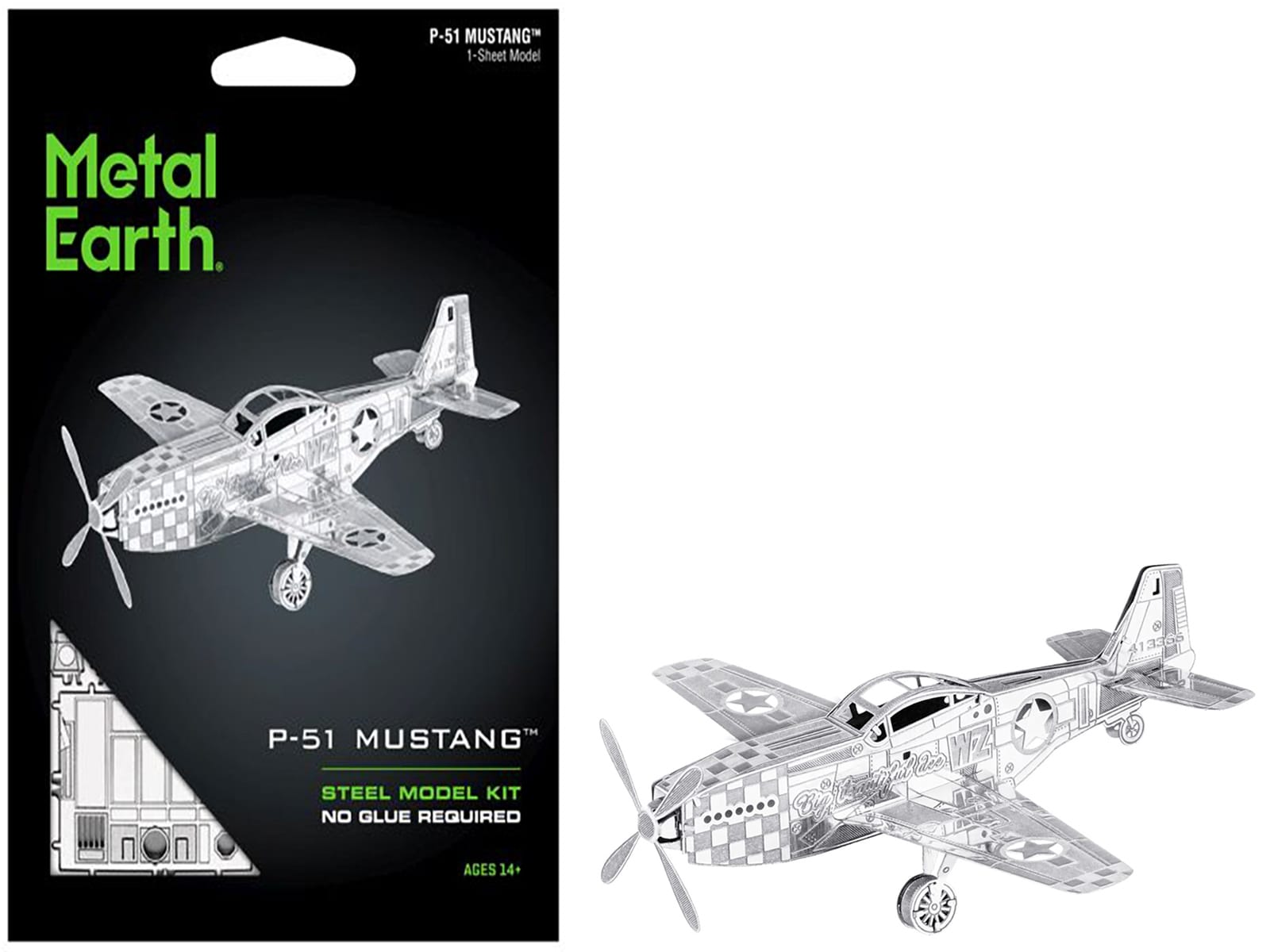 Model Kit North American P-51 Mustang Fighter Aircraft "Big Beautiful ...