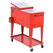 80 Quart Red Sturdy Rolling Steel Construction Cooler Full Love Home 80 Quart Red Sturdy Rolling Steel Construction Cooler Full Love Home