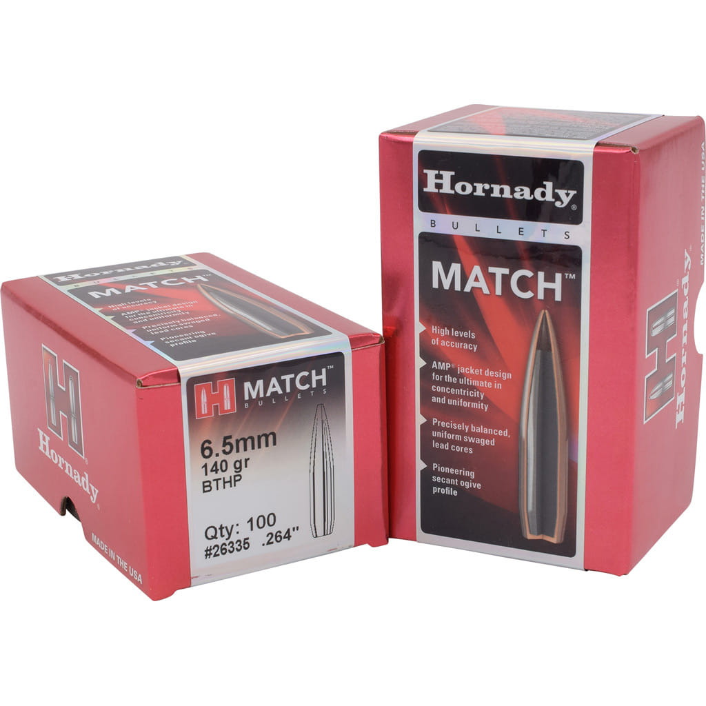 Hornady Match Bullets 6.5mm .264 140 gr. BTHP Match 100 box – Archery Forge