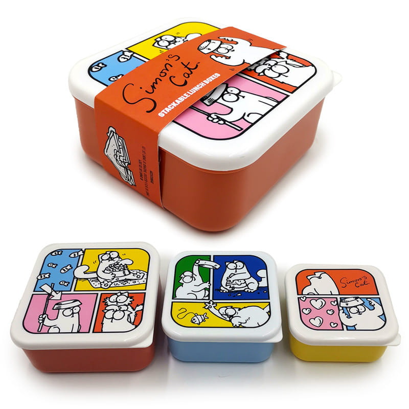 Lunch Boxes Set 3 M L XL - Simon's Cat 2024