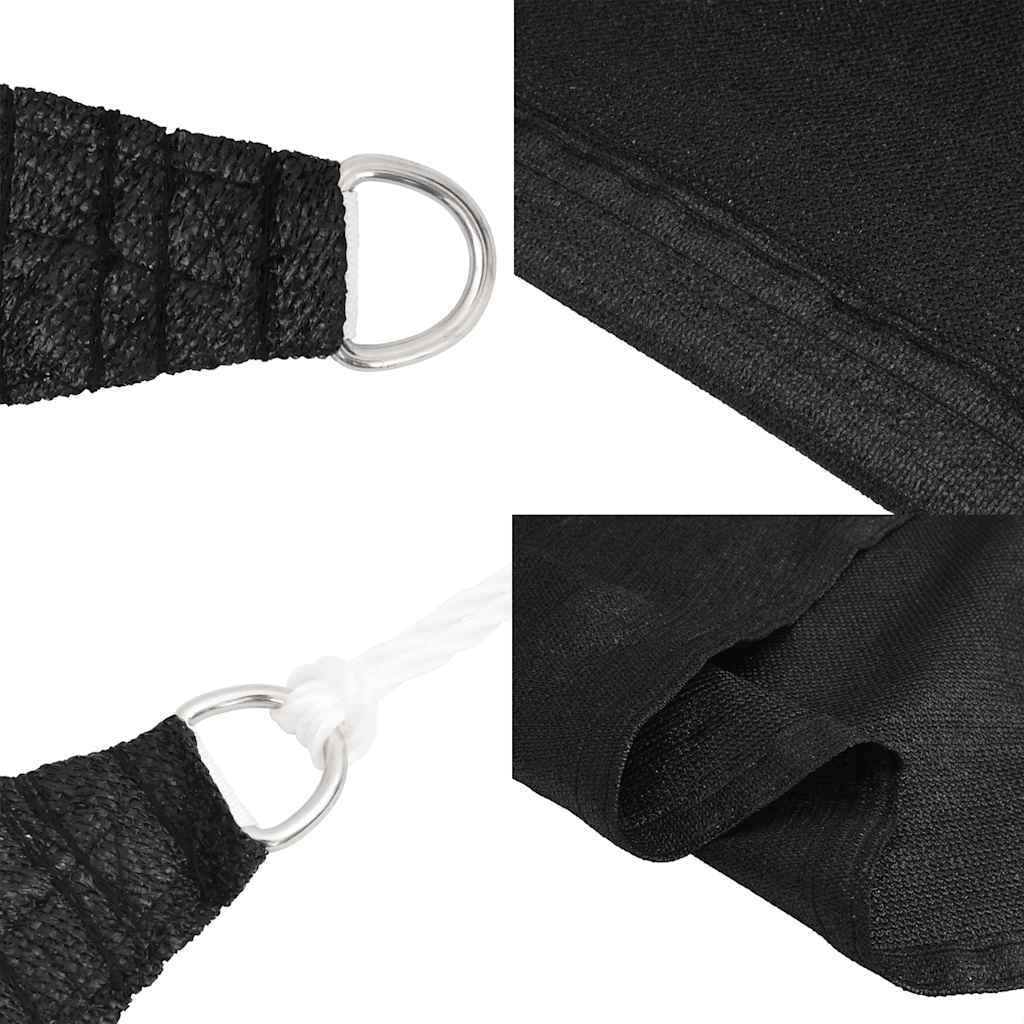 Sunshade Sail 160 g/m² Trapezium Black 4/5x4 m HDPE | eBay UK